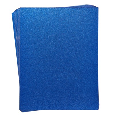 Bright Creations 30 Sheets Double-sided Royal Blue Glitter Cardstock ...