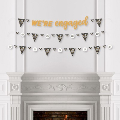 Big Dot Of Happiness Just Engaged - Black And White - Engagement Party ...