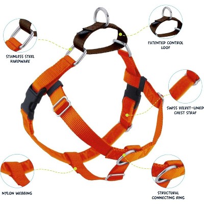 Freedom No-pull Dog Harness Training Package With Leash, Rust Orange ...