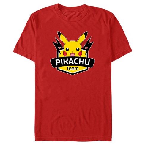 Men's Pokemon Pikachu Team T-shirt - Red - Small : Target