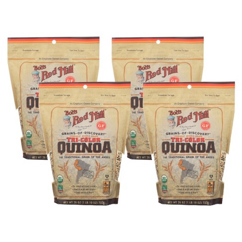 Bob's Red Mill Organic Whole Grain Tri-color Quinoa - Case Of 4/26 Oz ...