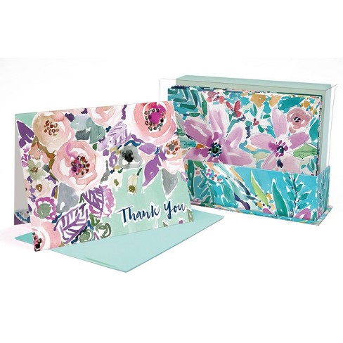 18ct 5.25"x4" All Occasion Wild At Heart Note Cards - Lang: Boxed ...