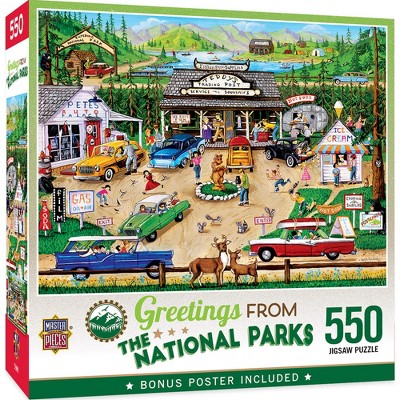 Masterpieces 100 Piece Jigsaw Puzzle For Kids - National Parks Map : Target