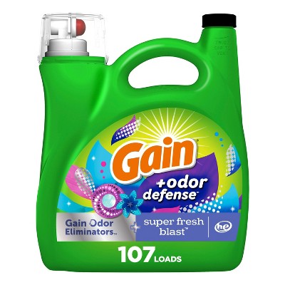 Gain Odor Defense Fabric Softener - Super Fresh Blast - 140 Fl Oz : Target