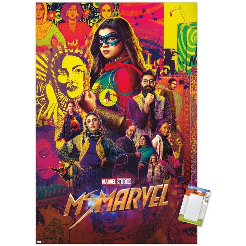Trends International Marvel Ms. Marvel - One Sheet Unframed Wall Poster ...