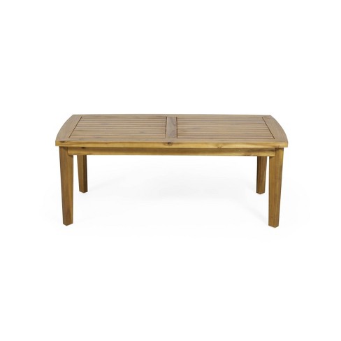Christopher Knight Home Solano Outdoor Rectangular Coffee Table Acacia ...