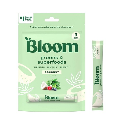 Bloom Nutrition Greens And Superfoods Powder - Coconut - 1.09oz : Target