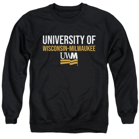 University Of Wisconsin-milwaukee Official Stacked Adult Crewneck ...