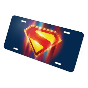 Superman 2025 Glowing Shield Novelty Metal Vanity Tag License Plate ...