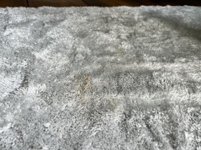 Nuloom Loni Solid Machine Washable Shag Area Rug Light Gray 8x10 : Target