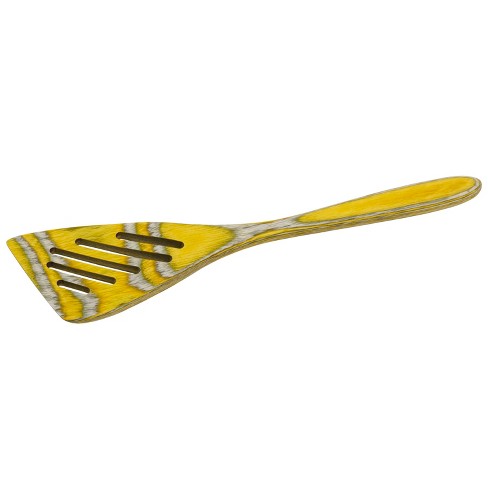 Island Bamboo 8-inch Pakkawood Mini Slotted Spatula, Lemon : Target