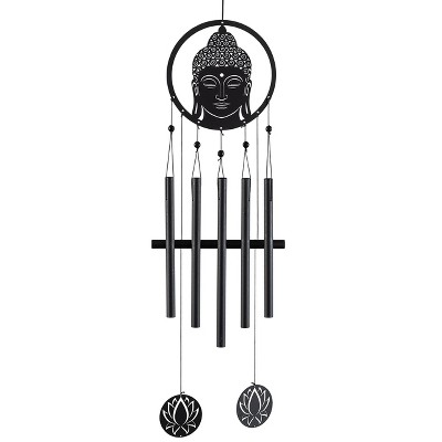 Dawhud Direct 28" H Eternal Zen Buddha Wind Chimes - Black : Target