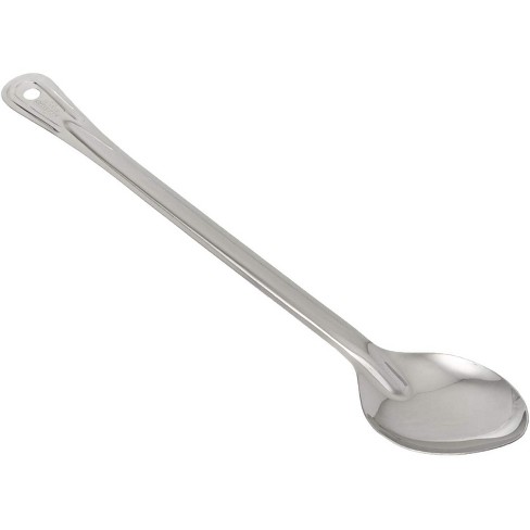 Winco Bsot-18 Solid Stainless Steel Basting Spoon, 18-inch, Medium ...