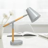 Wooden Pivot Desk Lamp Gray - Simple Designs : Target