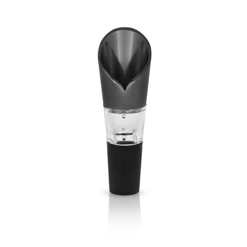 Viski Gunmetal Wine Aerator Pourer - Spout Aerating Pourers For Wine ...