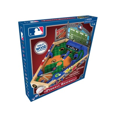 Toy Time Kids' Miniature Wooden Retro Tabletop Baseball Pinball Skill ...