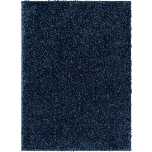 Well Woven Elle Basics Emerson Textured 7'10" X 9'10" Dark Blue Area ...