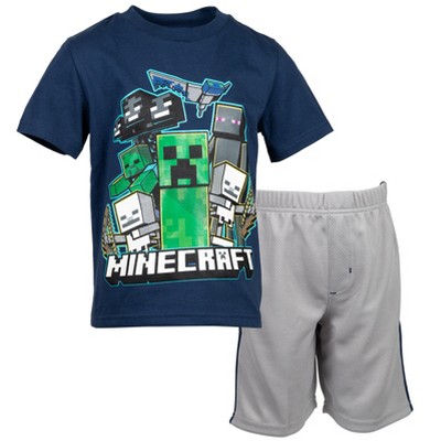Minecraft Creeper Skeleton Zombie Enderman Graphic T-shirt And Mesh ...