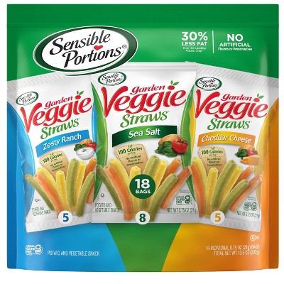 Sensible Portions Veggie Straws Variety Pack - 18ct/13.5oz : Target