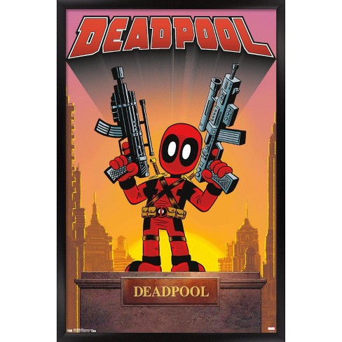 Trends International Marvel Comics - Deadpool - Statue Framed Wall ...