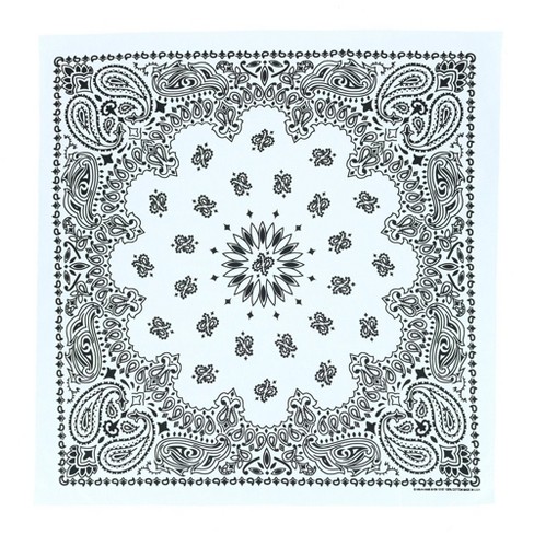 Ctm Unisex Cotton Giant-danna 35 Inch Large Bandanas, White : Target