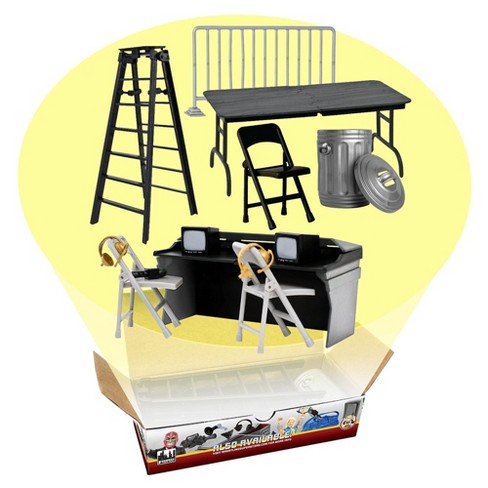 Set Of 5 Wrestling Props & Black Commentator Table For Wwe & Aew ...