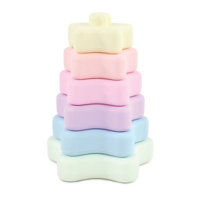 Hudson Baby Silicone Stacking Toy, Star, One Size : Target