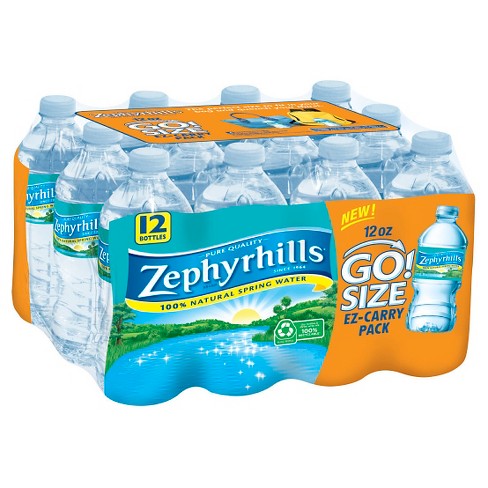 Zephyrhills Brand 100% Natural Spring Water - 12pk/12 Fl Oz Bottles ...