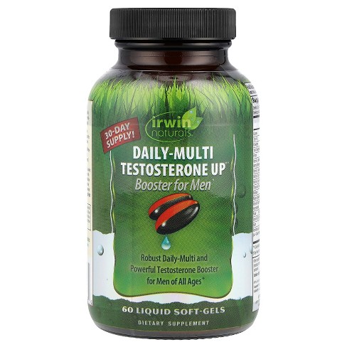 Irwin Naturals Daily-multi Testosterone Up ® Booster For Men, 60 Liquid ...