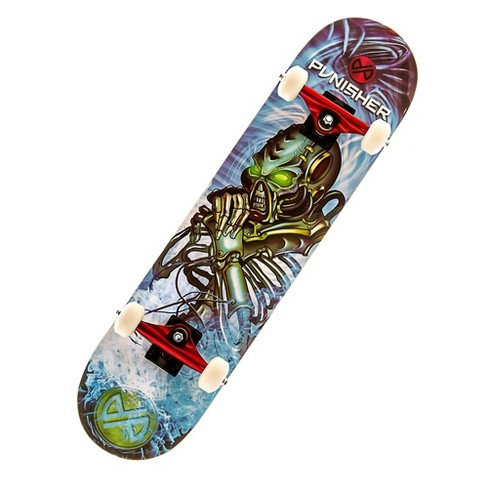 Punisher Skateboards Alien Rage Complete Skateboard With Concave Deck ...