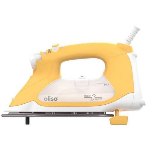 Oliso Proplus Smart Iron Yellow: 1800w Ceramic Soleplate, Automatic ...