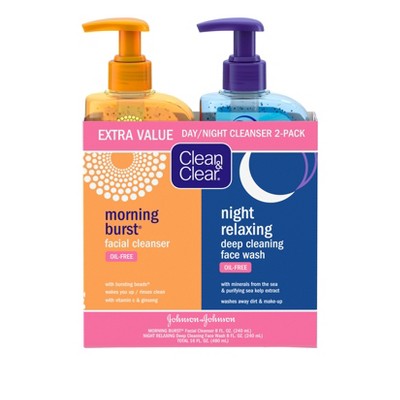 Clean & Clear Day & Night Face Wash, Oil-free & Hypoallergenic ...