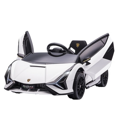 Aosom 12v Ride On Car, Lamborghini Sian Licensed Battery Powered Electric Car For Kids With ...