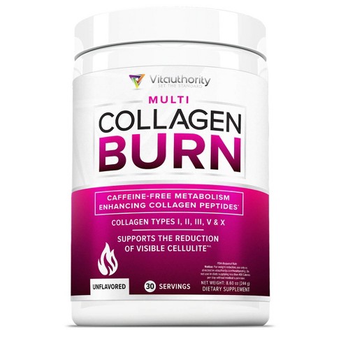 Multi Collagen Burn Powder, Hydrolyzed Collagen Peptides Powder With ...