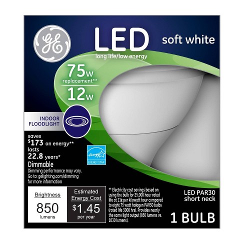 Ge 75w Led Light Bulbs White : Target
