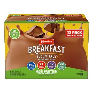 Carnation Breakfast Essentials High Protein Rich Milk Chocolate Shake ...