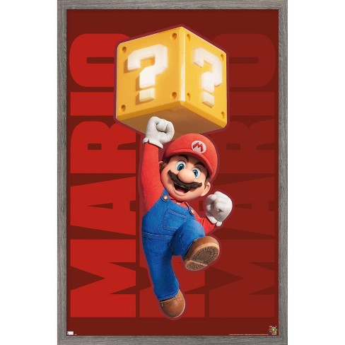 Trends International The Super Mario Bros. Movie - Mario Jump Framed ...