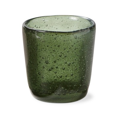 Tagltd Dark Green Paint Box Collection Blown Glass Tealight Holder 2.3l ...