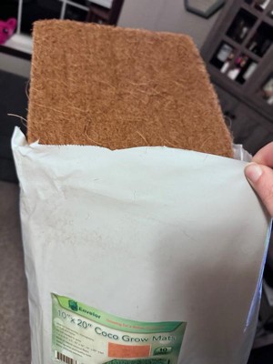 Envelor 10pk 10x20" Coco Coir Grow Mats For Microgreens And Basket ...