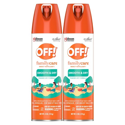 Off! Familycare Smooth & Dry Mosquito Repellent Bug Spray - 4oz/2ct ...