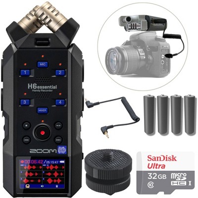Zoom H6essential 6-Track Portable Audio Recorder with Camera Mounting ...