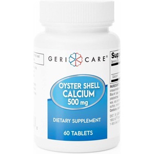 GeriCare Oyster Shell Calcium 500 mg Tablets, Bone Health Dietary ...