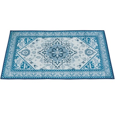 Collections Etc Elegant Medallion Durable Skid-resistant Accent Rug 26 ...