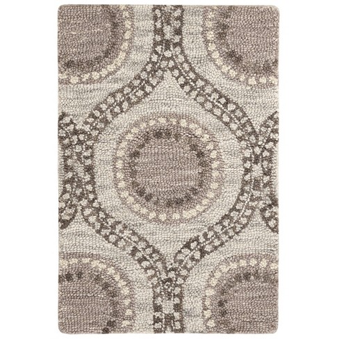 Home Conservatory Medallion Hand Tufted Wool Runner Rug - 2' 6" X 8 ...