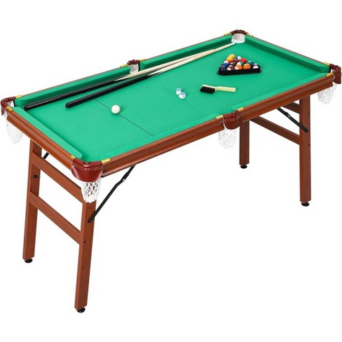 5 Ft Folding Pool Table Portable Foldable Billiards Table For Kids And ...