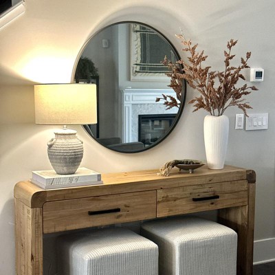 34" Round Decorative Wall Mirror - Threshold™ Designed With Studio ...
