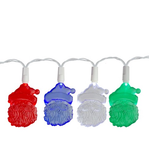 Northlight 20ct Led Santa Claus Christmas Lights Multi-color - 10 ...