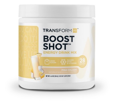 Transformhq Boost Shot Energy Drink Mix - Pina Colada, 28 Servings : Target