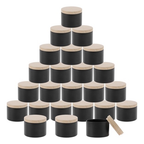 Unique Bargains Candle Tins With Lids 24 Pcs : Target
