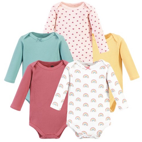 Hudson Baby Infant Girl Thermal Long Sleeve Bodysuits, Creative ...